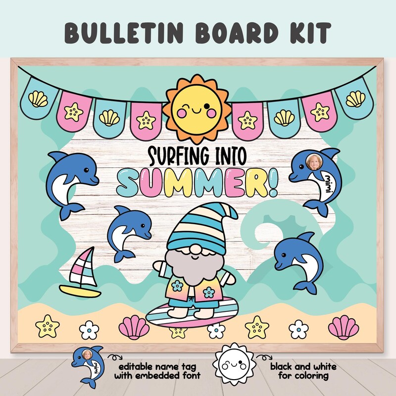 Floating Into Summer Bulletin Board - Etsy