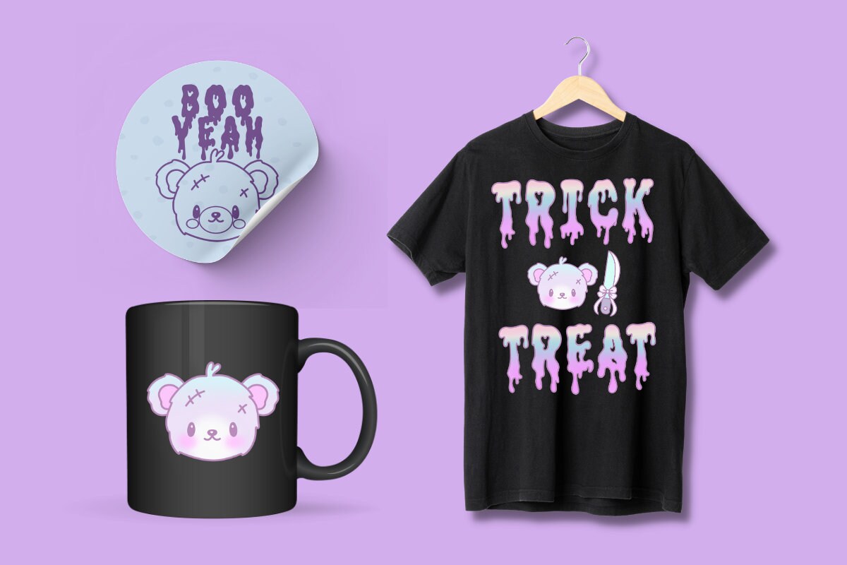 Pastel Goth Font, Creepy Cute Font, Halloween Dripping Font, Slime Font ...