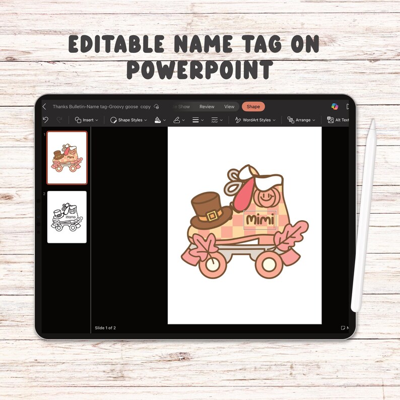 Groovy Thanksgiving Bulletin Board Kit: Retro Goose Decor (digital ...