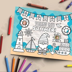Summer Bulletin Board Kit, Ocean Craft Clipart, Nautical Door ...