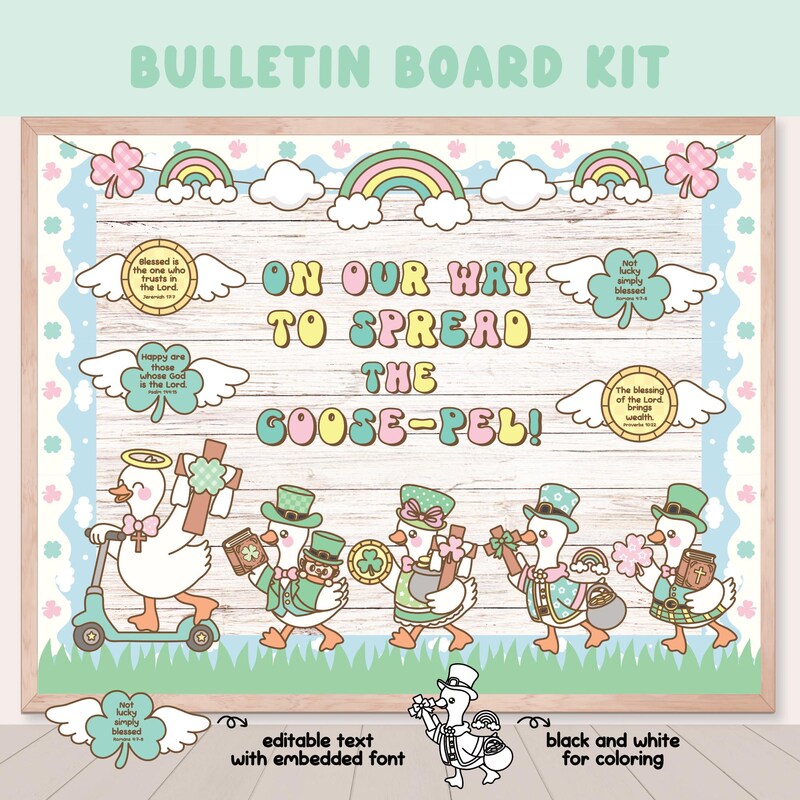 Christian Bulletin Board Ideas for March - Etsy