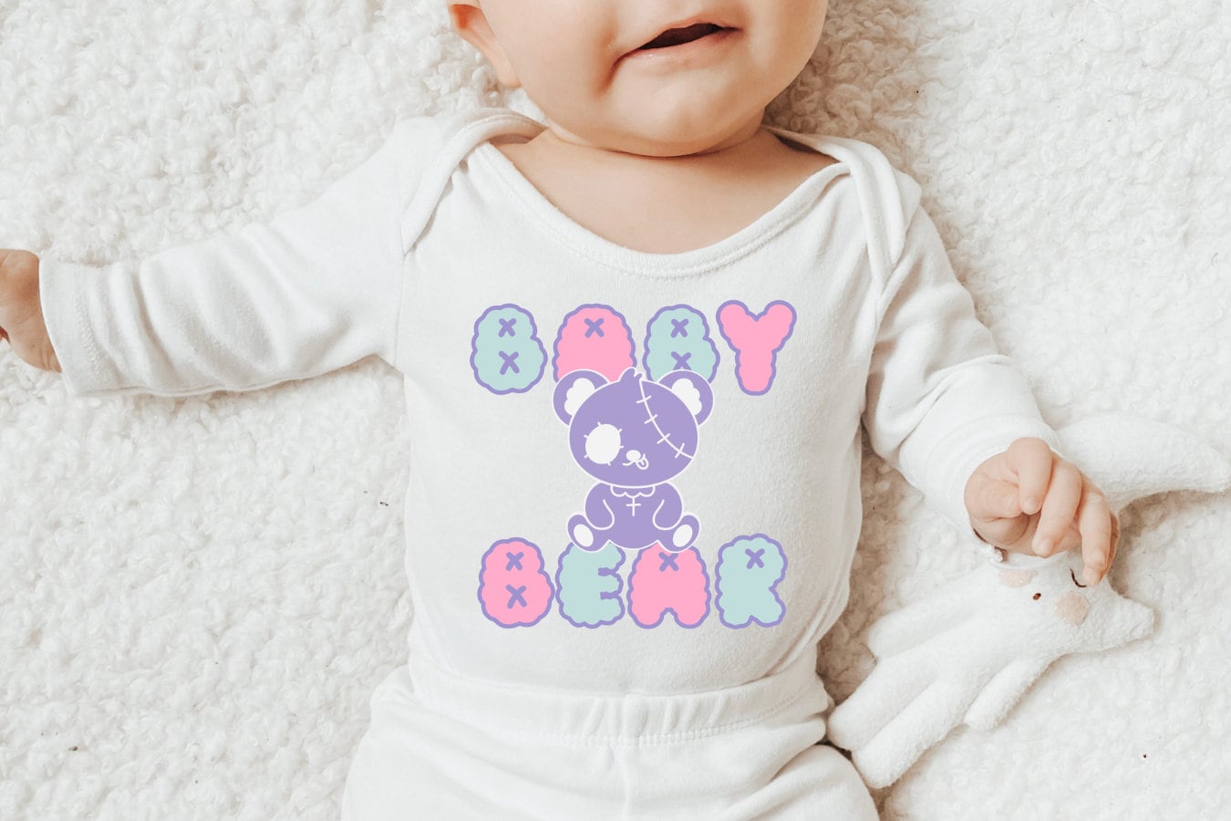 Spooky Bear Font, Pastel Goth Font, Creepy Cute Font, Kawaii Halloween ...