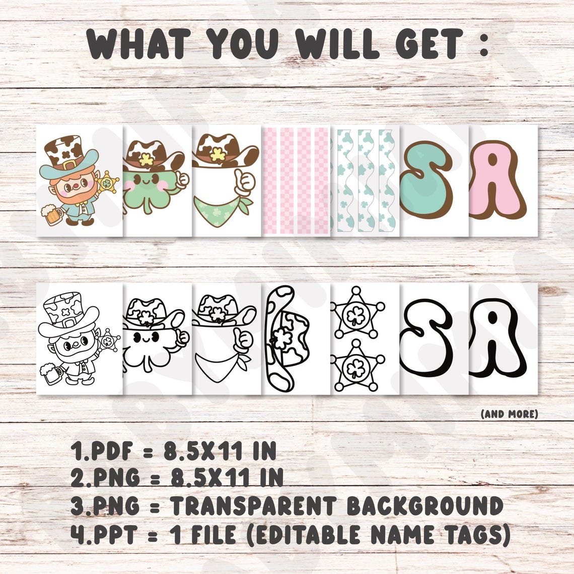 Western Groovy Retro St Patricks Day Bulletin Board, Saddle up for ...