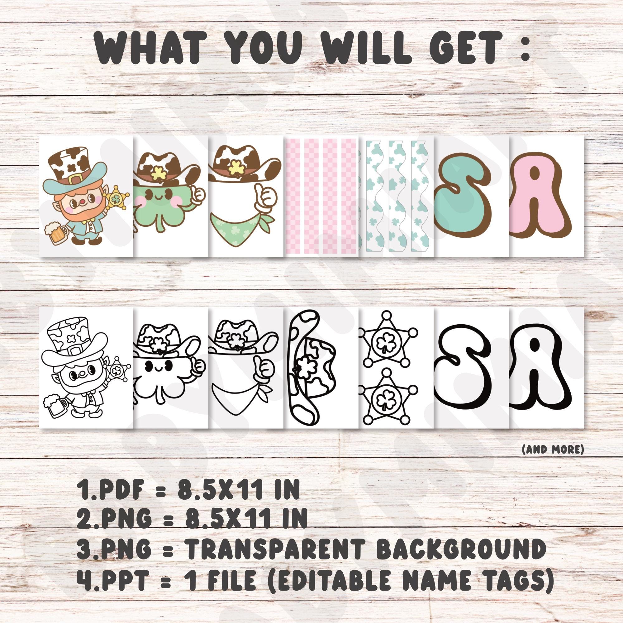 Western Groovy Retro St Patricks Day Bulletin Board, Saddle up for ...