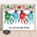 2025 Christmas Handprint Art Bundle / Holiday Handprint Craft / Winter ...