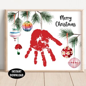Bundle Christmas Handprint Art / Holiday Handprint Craft / Winter ...