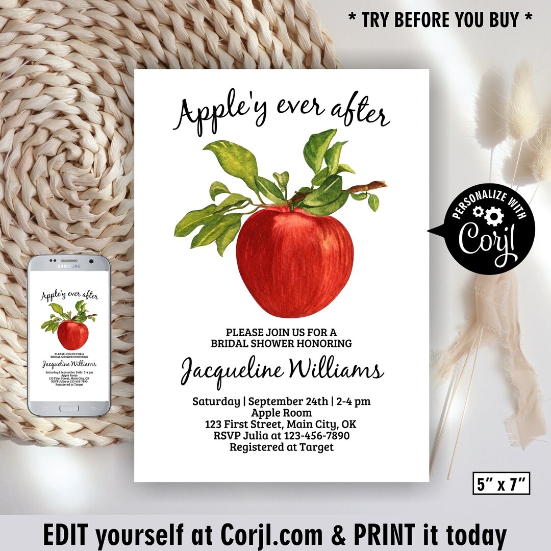 Apple'y Ever After / Bridal Shower / Fall / Gender Neutral / Orchard ...