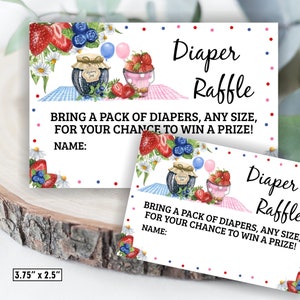 Berry Sweet / Blueberry Strawberry Gender Reveal Baby Shower Invitation ...