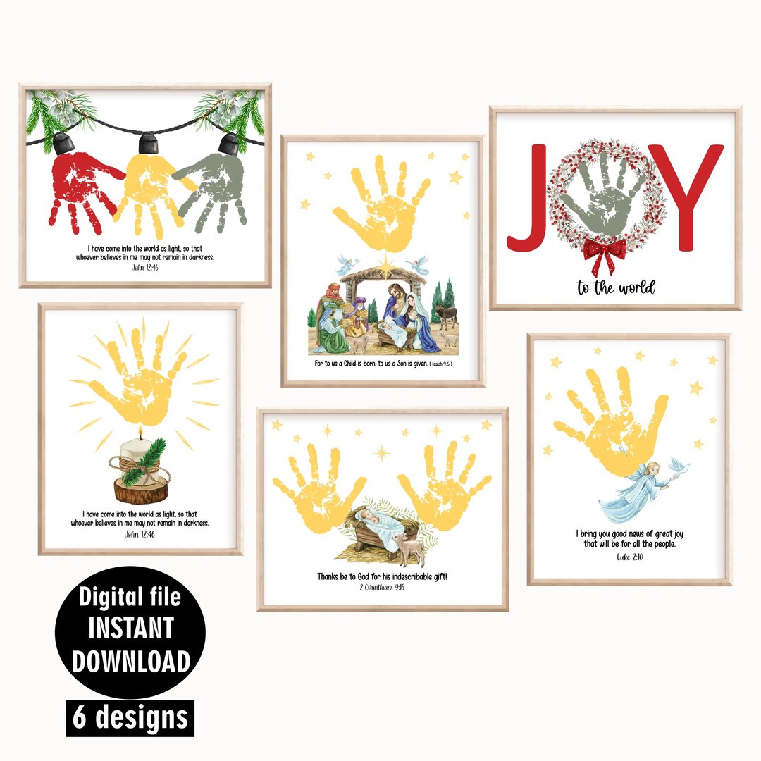 Christian Christmas Handprint / Sunday School Kids Craft / Nativity ...