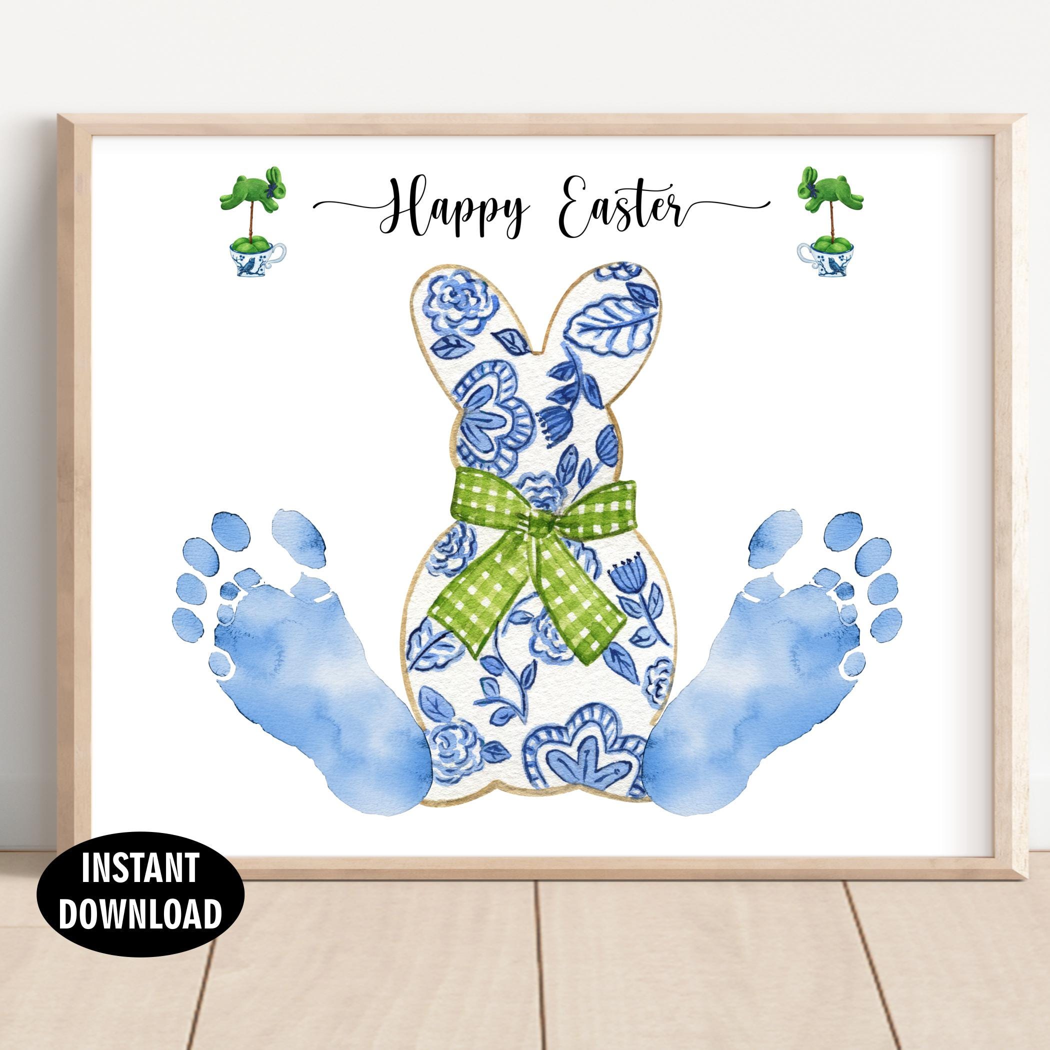 Bundle Footprint Handprint Easter / Craft / Wall Art / Spring Handprint ...