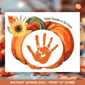 Fall Handprint Art Bundle / Fall Handprint Craft / Autumn Season / Back ...