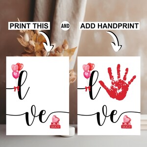 Love Handprint / Valentine's Day / Handprint Craft / School DIY Art ...