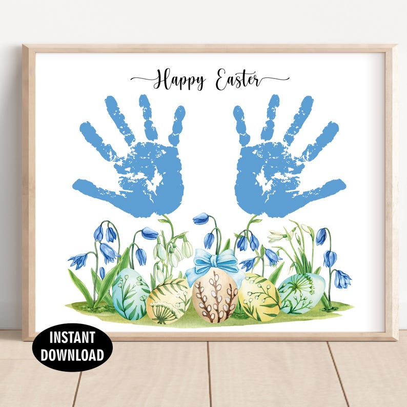 Bundle Easter / Handprint Craft / Wall Art / Spring Handprint ...