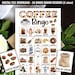 Coffee Bingo / 50 DIGITAL FILES Boards Designs / Prefilled / Coffee ...