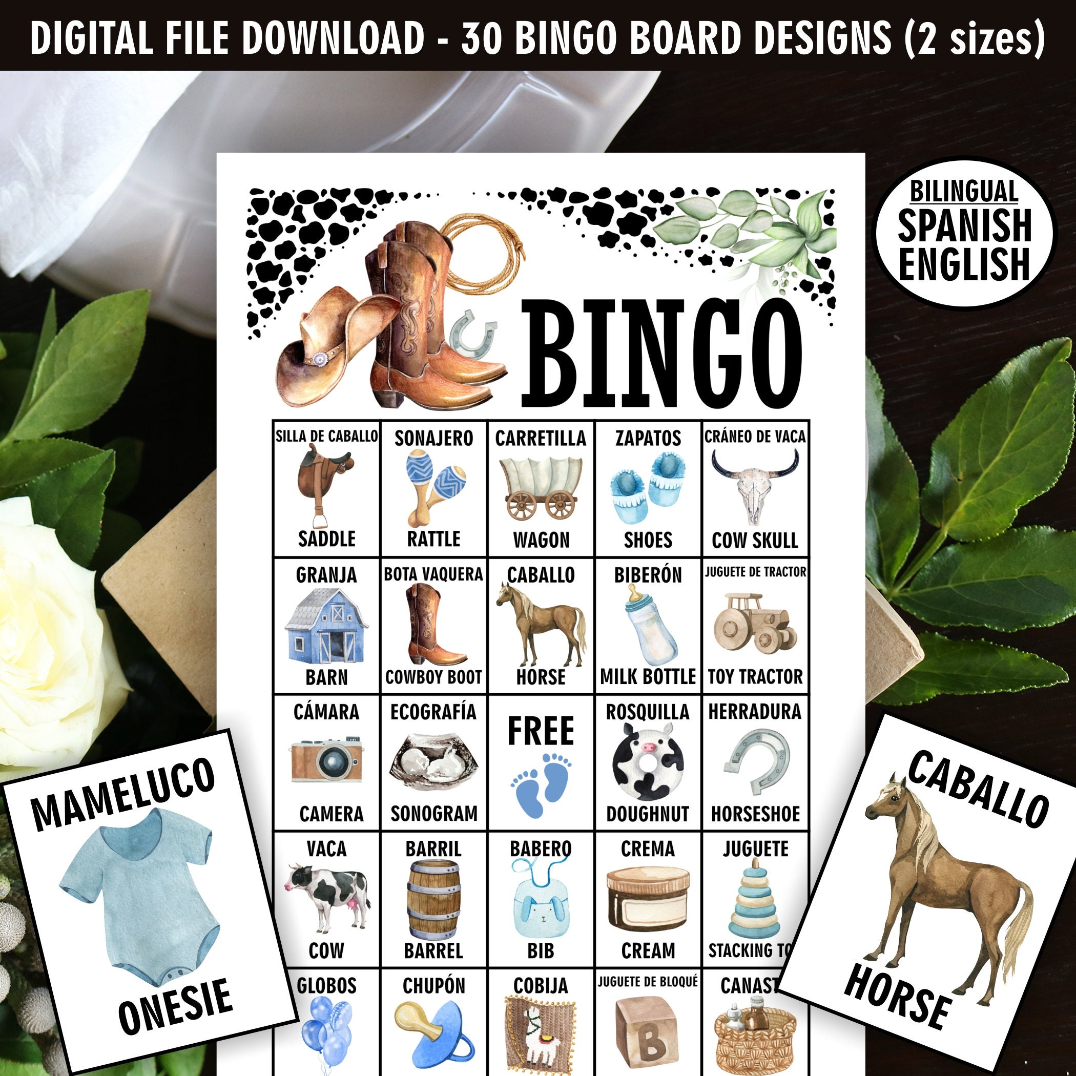 Printable Animals Bingo / Lotería Animales En INGLES Para Imprimir ...