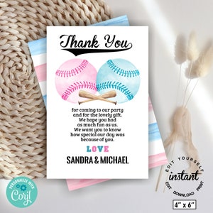 Gender Reveal / Baseball Invitation / Sports / Ball / Baby Shower ...