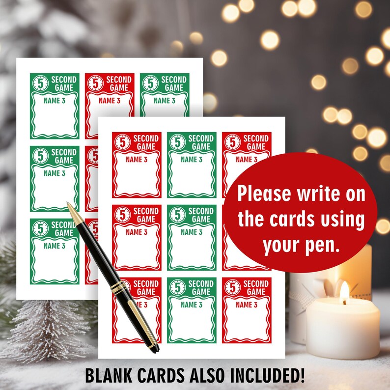 Christmas 5 Second Game / Christmas Party Games / Funny Christmas Games ...