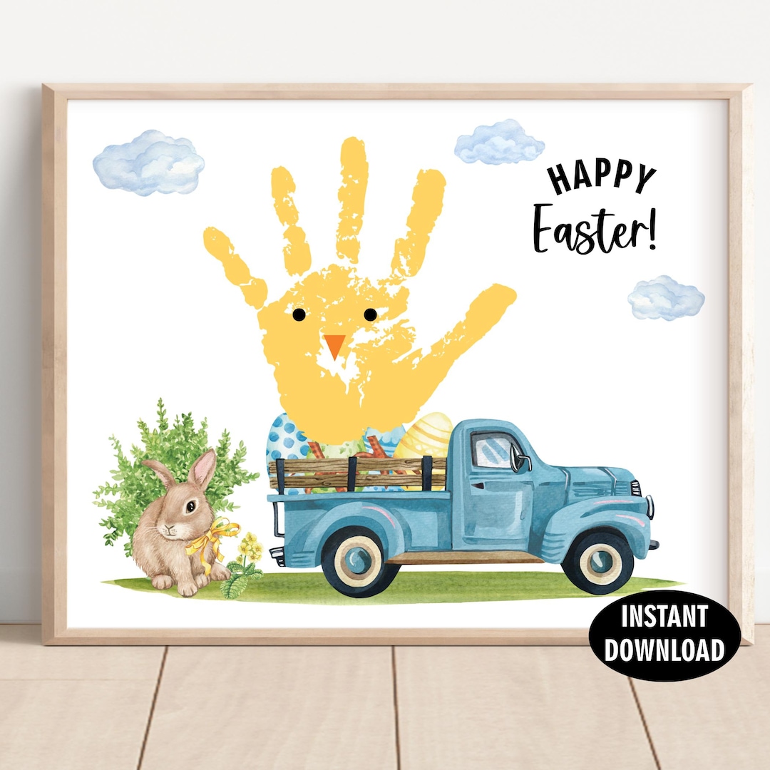 Truck Chicken Easter Handprint / Bunny / Chick / Eggs / Preschool ...