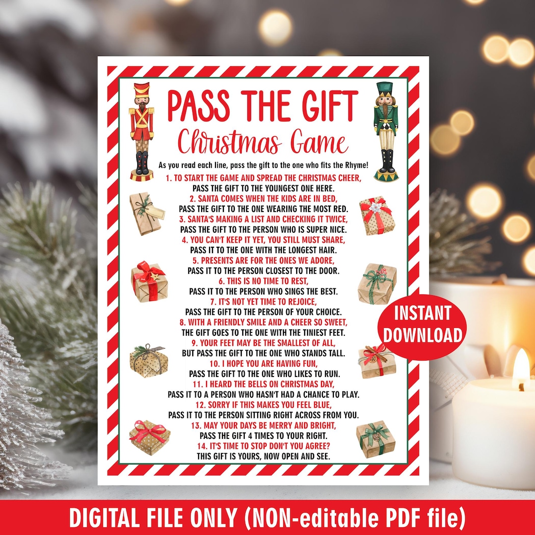 Pass the Gift | Christmas Game | Pass the Prize | Games | Holiday Party ...
