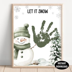 Bundle Christmas Handprint Art / Holiday Handprint Craft / Winter ...