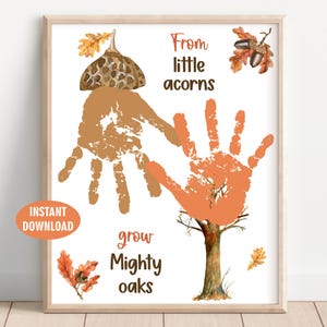Fall Handprint Art Bundle / Fall Handprint Craft / Autumn Season / Back ...