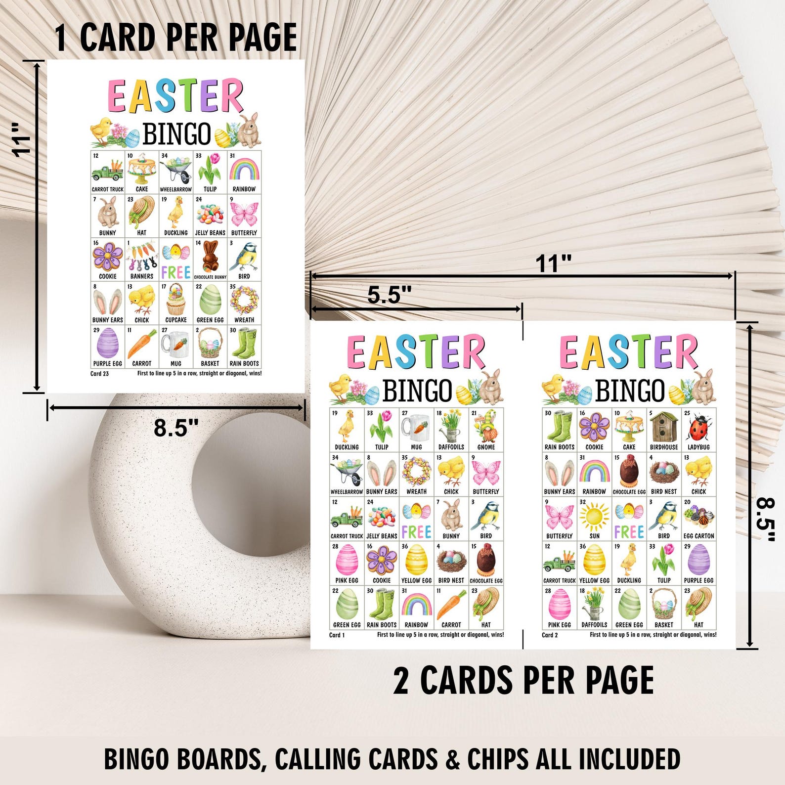 Easter Bunny Chicken Bingo Game / Eggs / Spring Bingo / 60 DIGITAL ...