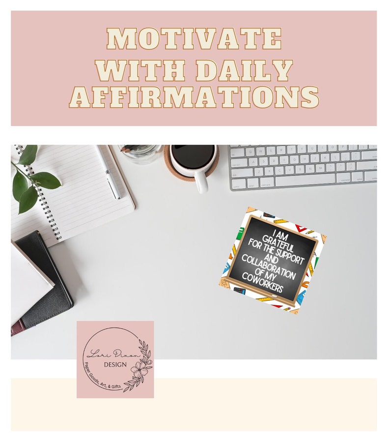 Printable Teacher Affirmation Card, Printable Affirmation Cards ...