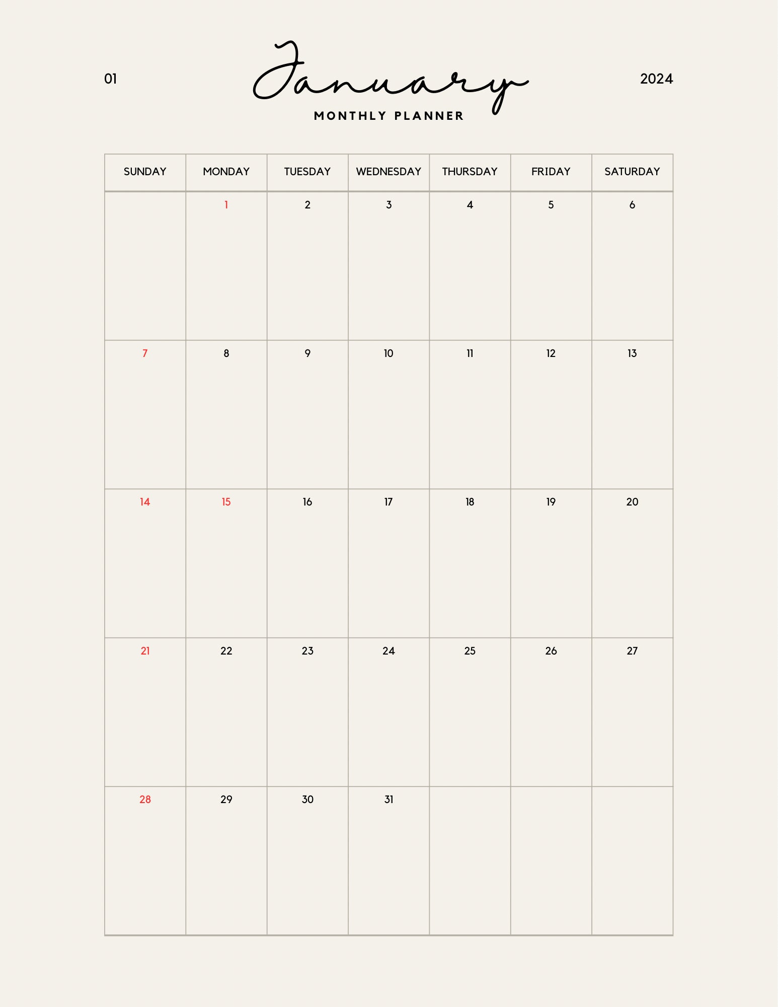 Digital Planner 2024 Monthly, Weekly, Budget - Etsy