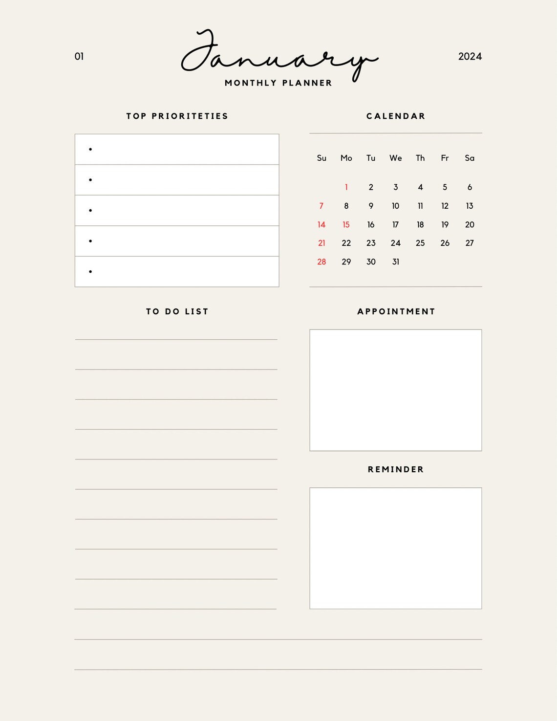 Digital Planner 2024 Monthly, Weekly, Budget - Etsy