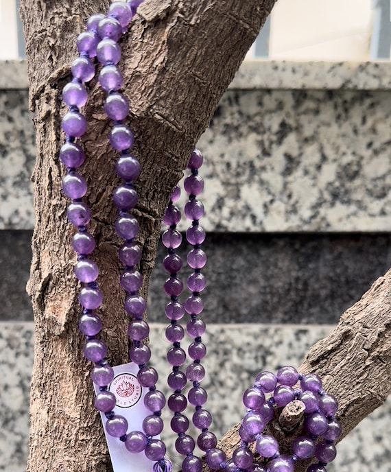 Amethyst japa mala store