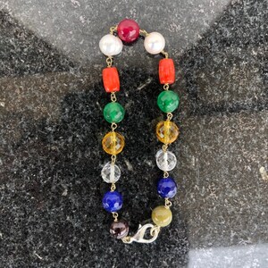 Navratna Nine Stone Handmade Bracelet Planetary Bracelet - Perfect Gift ...