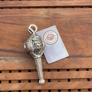 Handcrafted Hanuman Gada Pendant – Symbol of Strength, Protection ...