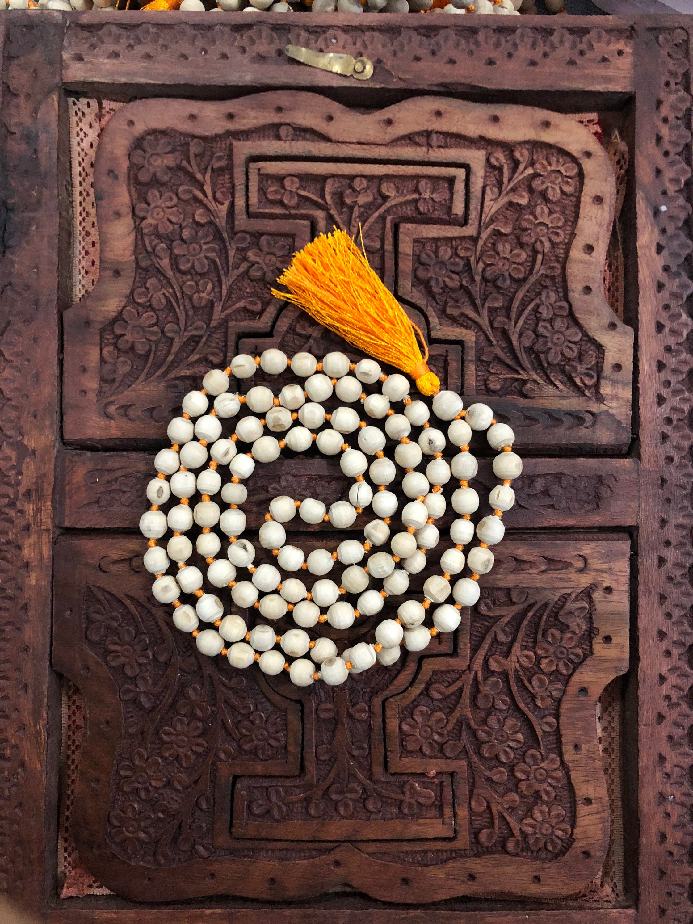 Natural Tulsi mala Tulsi Japa mala knotted 108 Prayer | Etsy