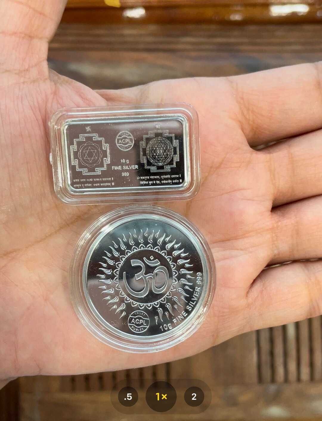 Mahalaxmi Ganesha Om Pure 999 Silver Coin Diwali Gift Om - Etsy