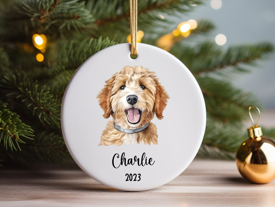 Goldendoodle PERSONALIZED Christmas Ornament, Dog Lover, Dog Ornament ...