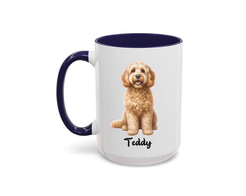 Cockapoo Mug Personalized, Cocker Spaniel Poodle Gift, Custom Cockapoo ...