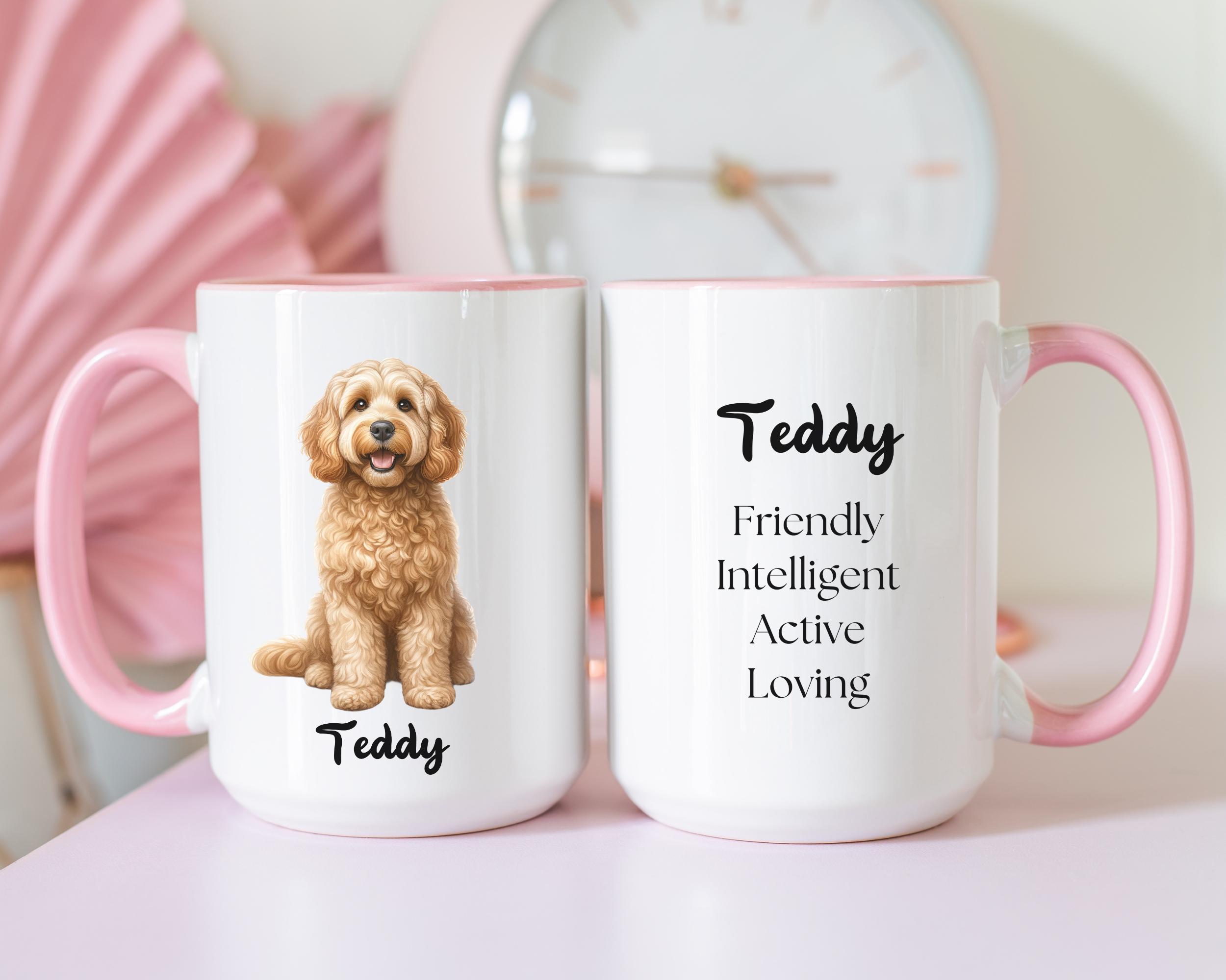 Cockapoo Mug Personalized, Cocker Spaniel Poodle Gift, Custom Cockapoo ...