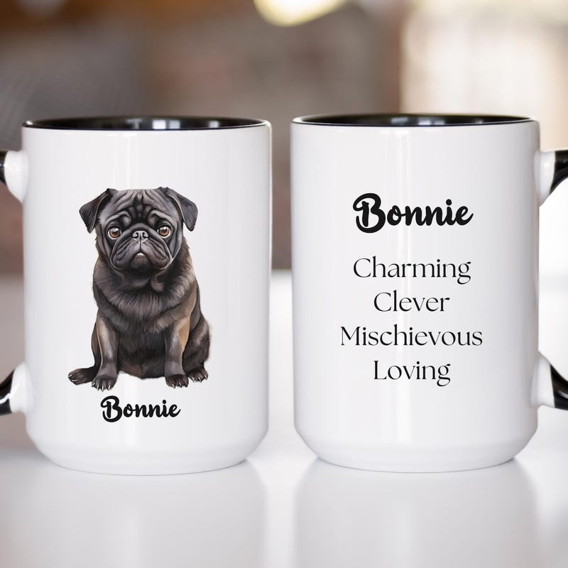 Pug Mugs - Etsy