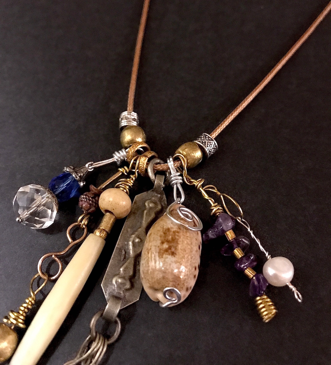 Necklace Amulet With Authentic Gemstones Spirtual Jewelry Protective ...