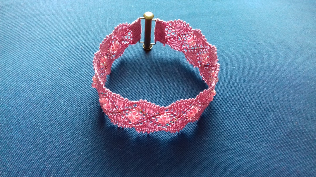 Bobbin Lace Digital Pattern for a Bracelet With Gimp & Beads - Etsy