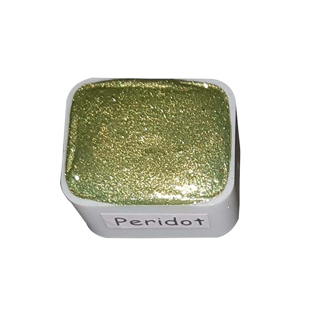 Peridot *gemstone Series* Handmade Chrome Watercolour Paint - Metallic ...