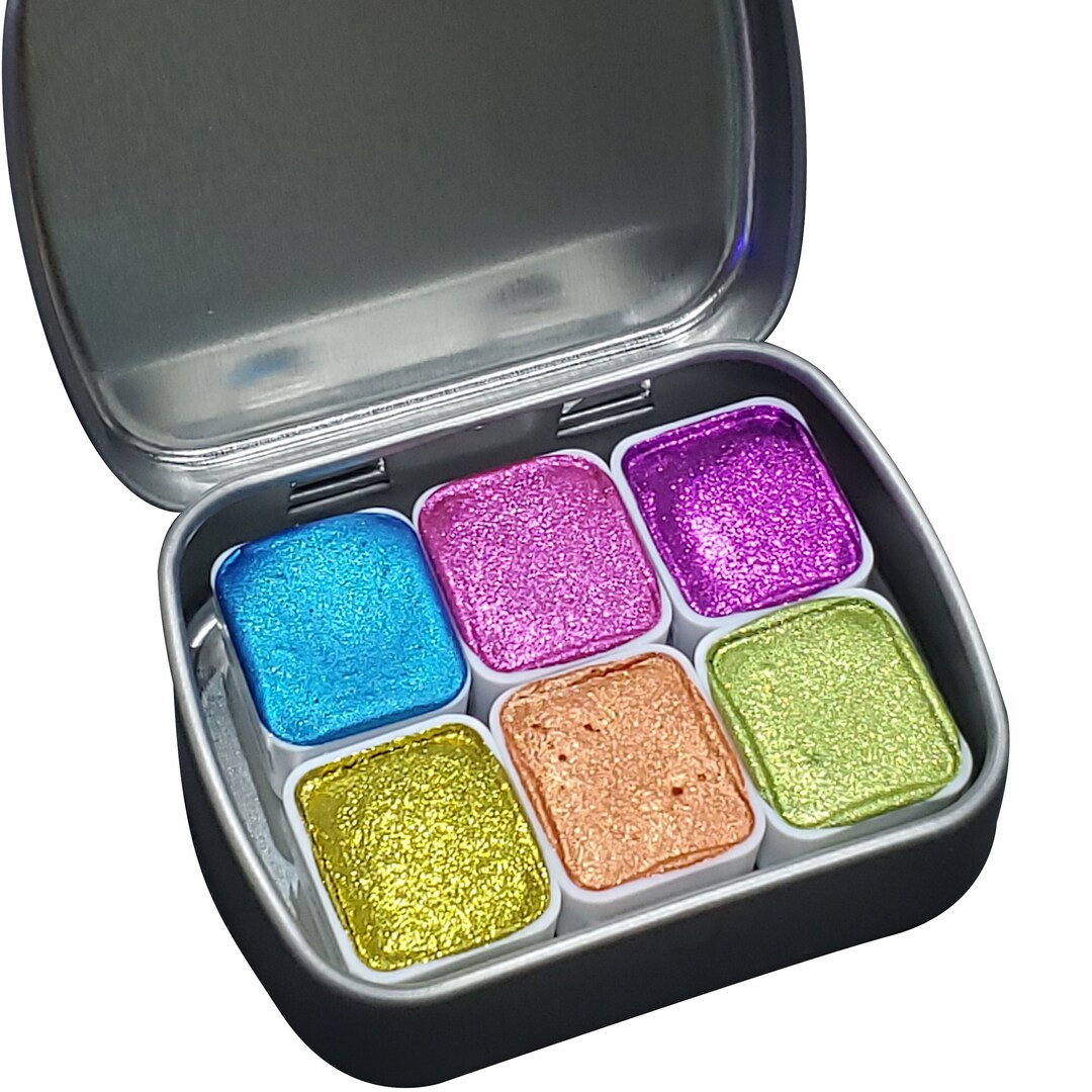 Cocktail Series * Half Pan* Neon Chrome Watercolour Paint - Artist ...