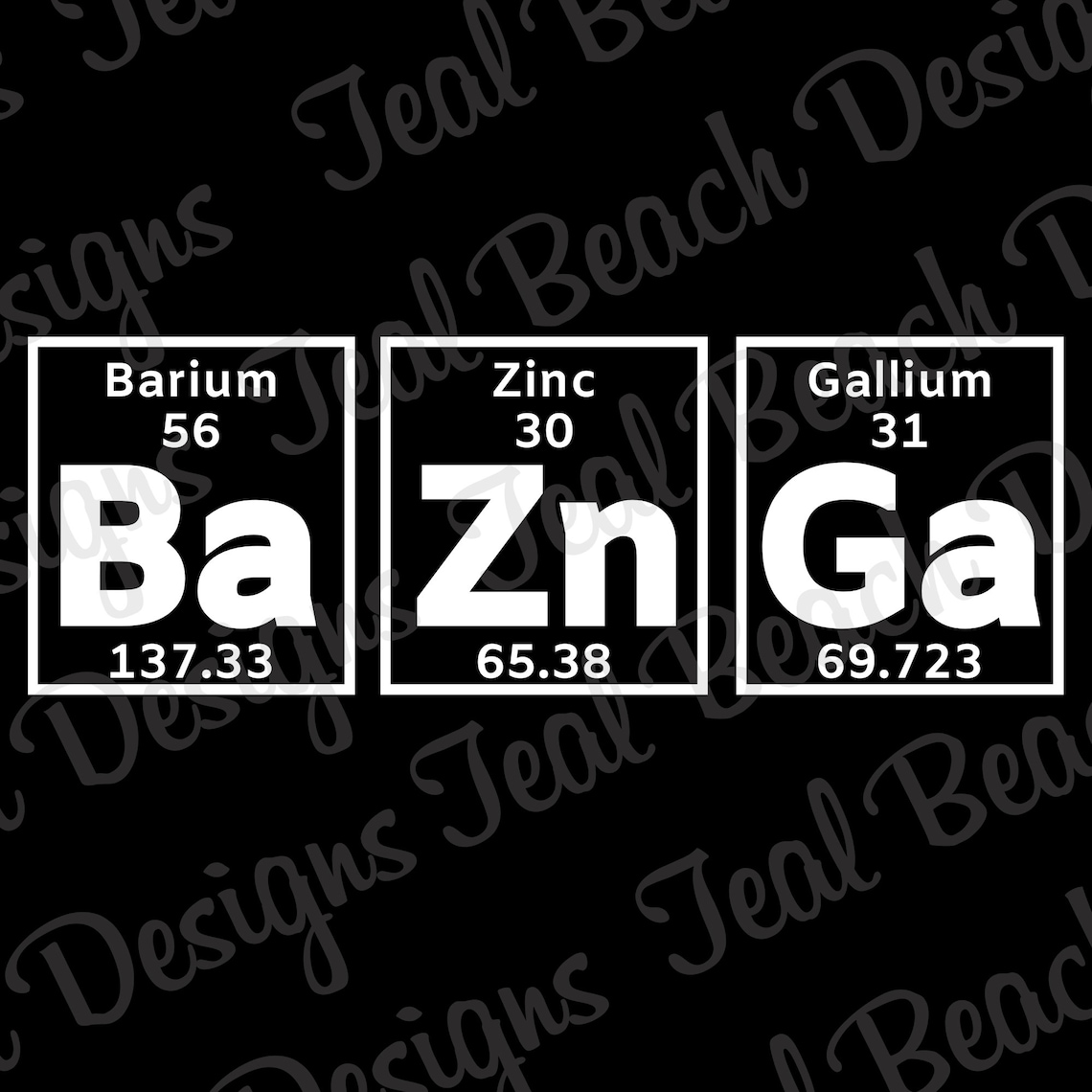 Bazinga Periodic Table Png Digital Png File T-shirt - Etsy