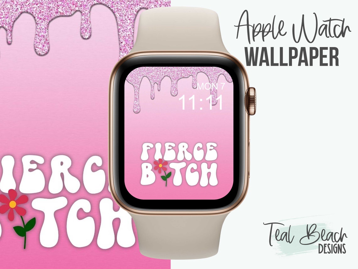 Apple Watch Wallpaper Watch Background Pink Apple Watch - Etsy