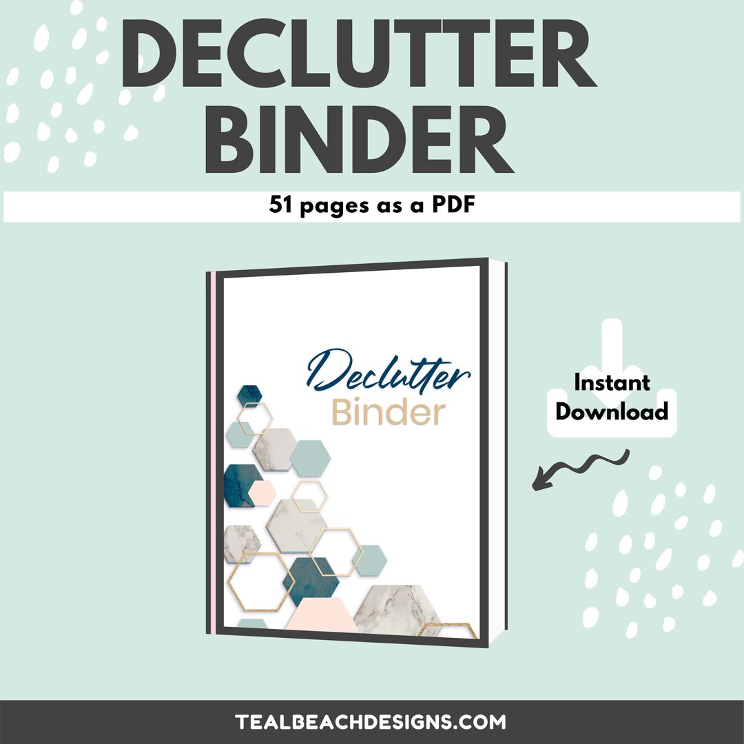 Printable Declutter Binder Instant Download Organization - Etsy
