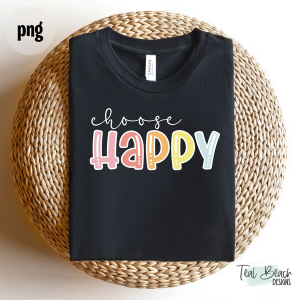 Choose Happy Print - Etsy
