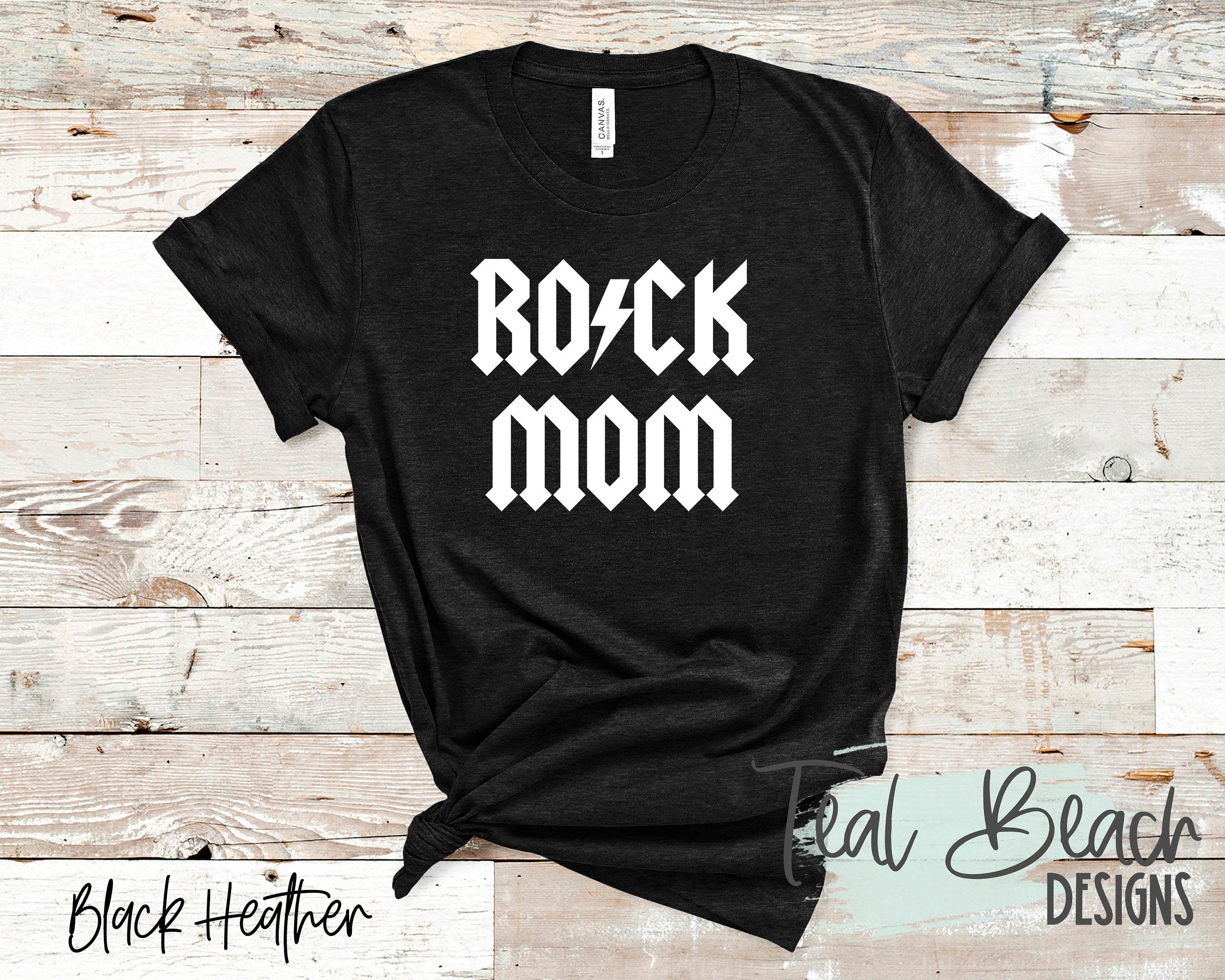 Rock Mom Digital Png File T-shirt Design Clip Art | Etsy