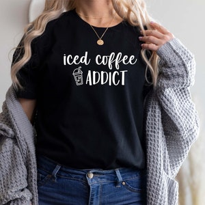 Iced Coffee Addict Png Iced Coffee Svg Coffee Lover Iced - Etsy