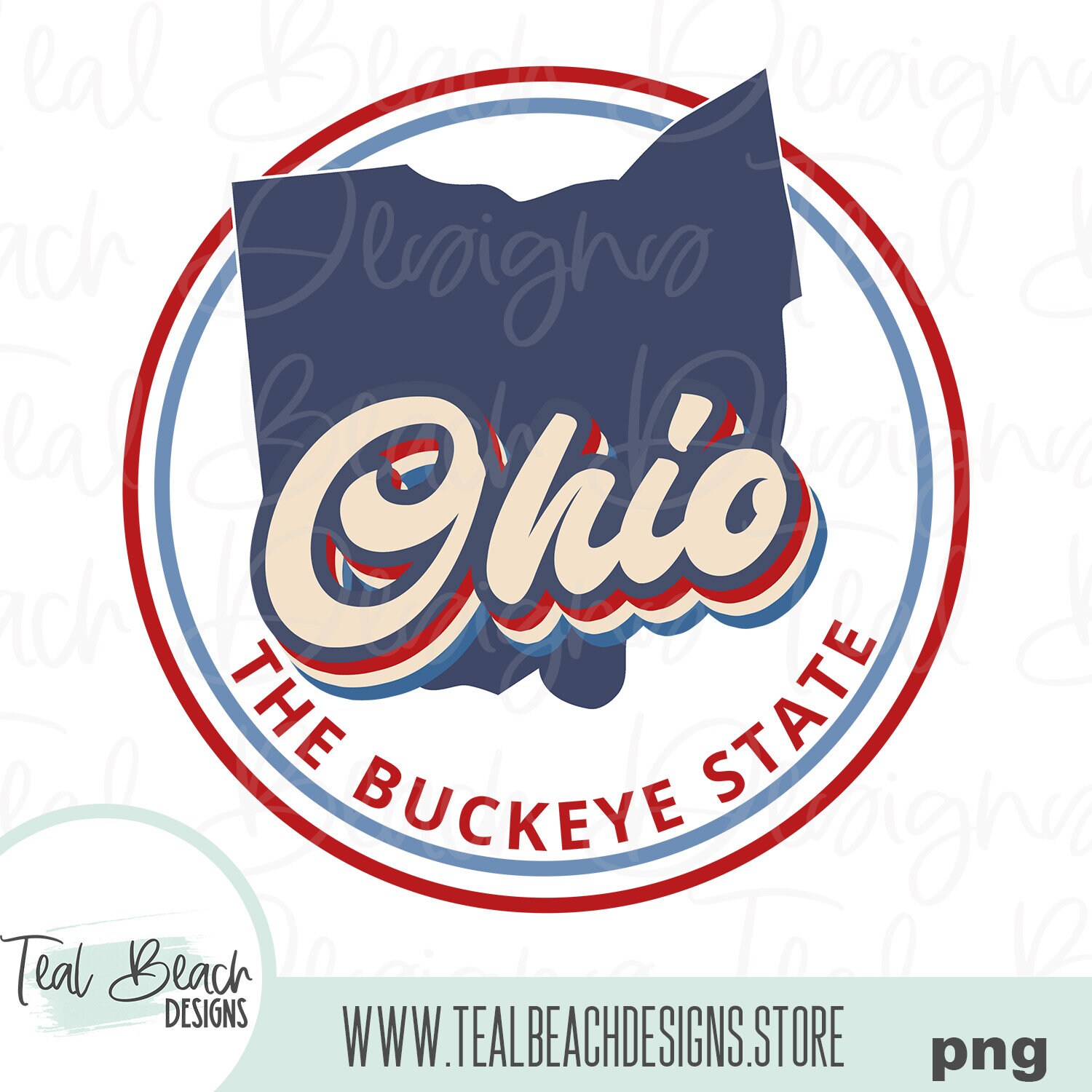 Retro Ohio Png the Buckeye State State of Ohio Ohio Png - Etsy
