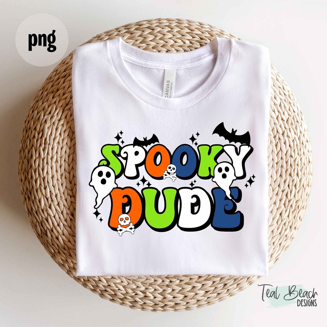 Spooky Dude Png | Tshirt Png | Halloween Png | Halloween Tshirt| Retro ...